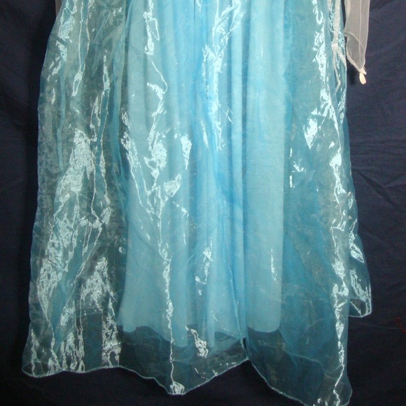 Disney | Costumes | Disney Elsa Costume Frozen Movie Dress Cape | Poshmark